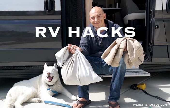 10 RV Hacks To Help You Stay Organized in a Small Space - WE'RE THE RUSSOS